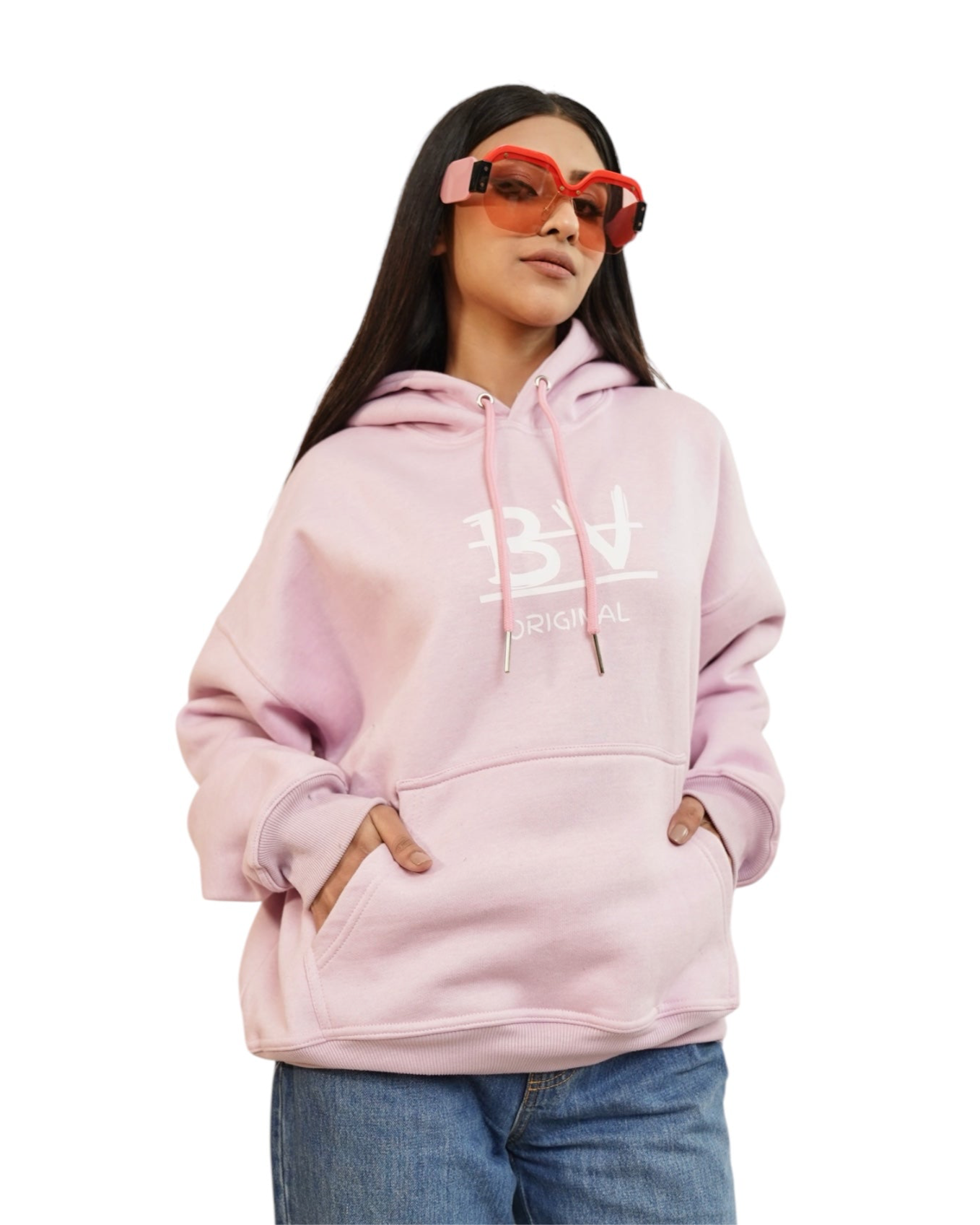 Bronco Light pink Hoodie 450 gsm – Bronco Vogue